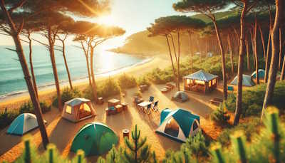 Dream holiday at a seaside campsite in Tuscany